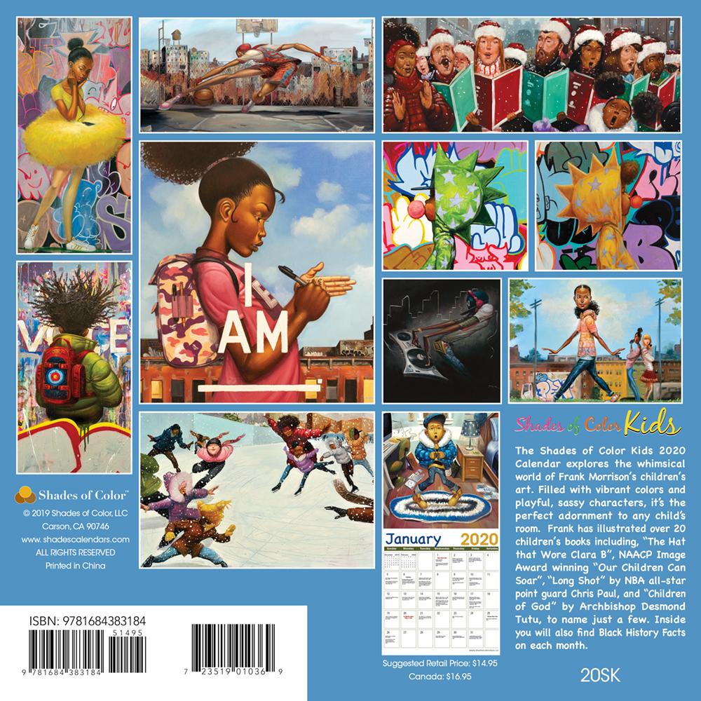 Shades of Color Kids Frank Morrison 2020 Calendar – Frank Morrison Studio
